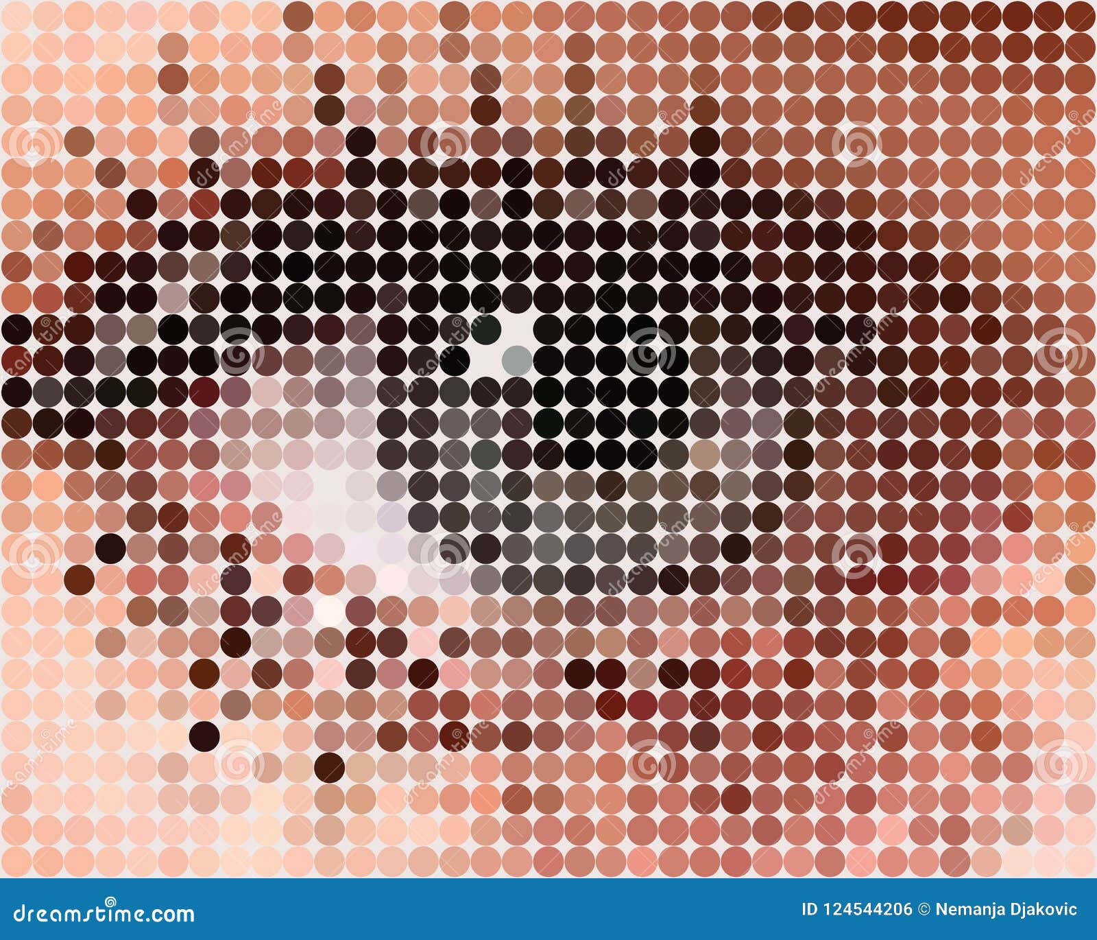 Form of a human eye stock illustration. Illustration of rasterized ...