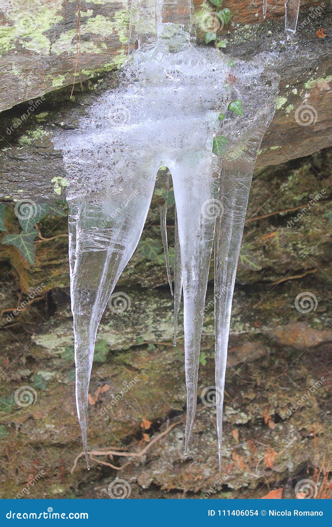 Form of ice on the rocks stock photo. Image of mountain - 111406054