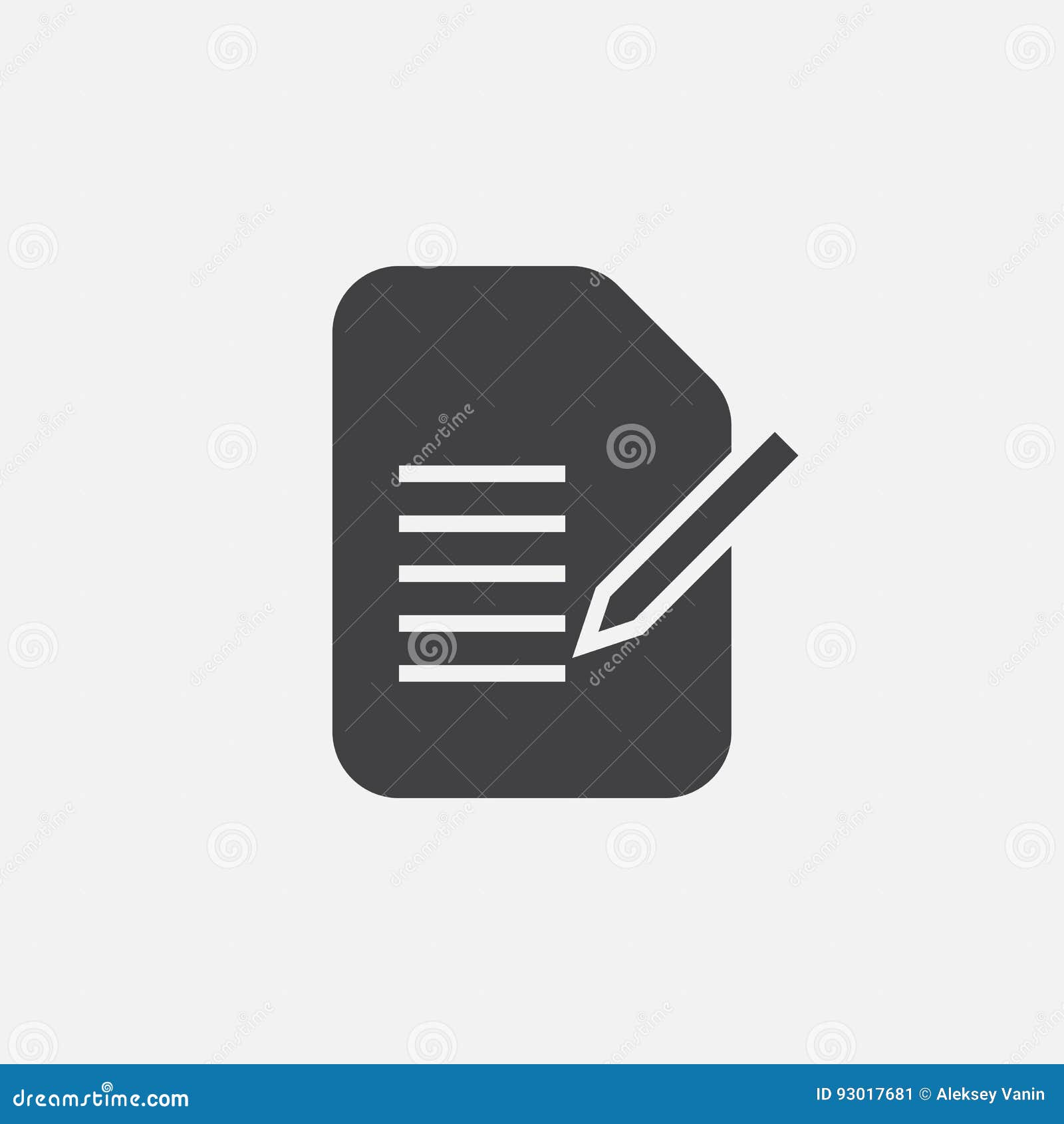 Form Icon Vector Illustration Isolated on White . Stock Vector ...
