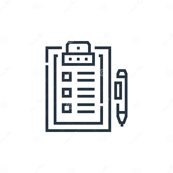Form Icon Vector from Voting Elections Concept. Thin Line Illustration ...