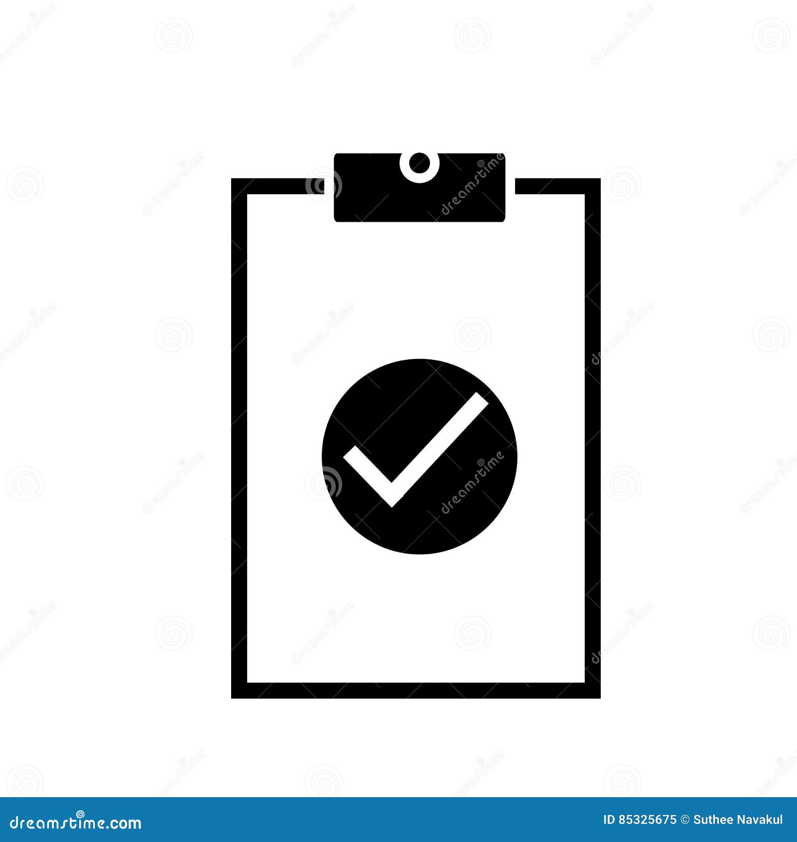Form Icon on White Background. Stock Vector - Illustration of document ...