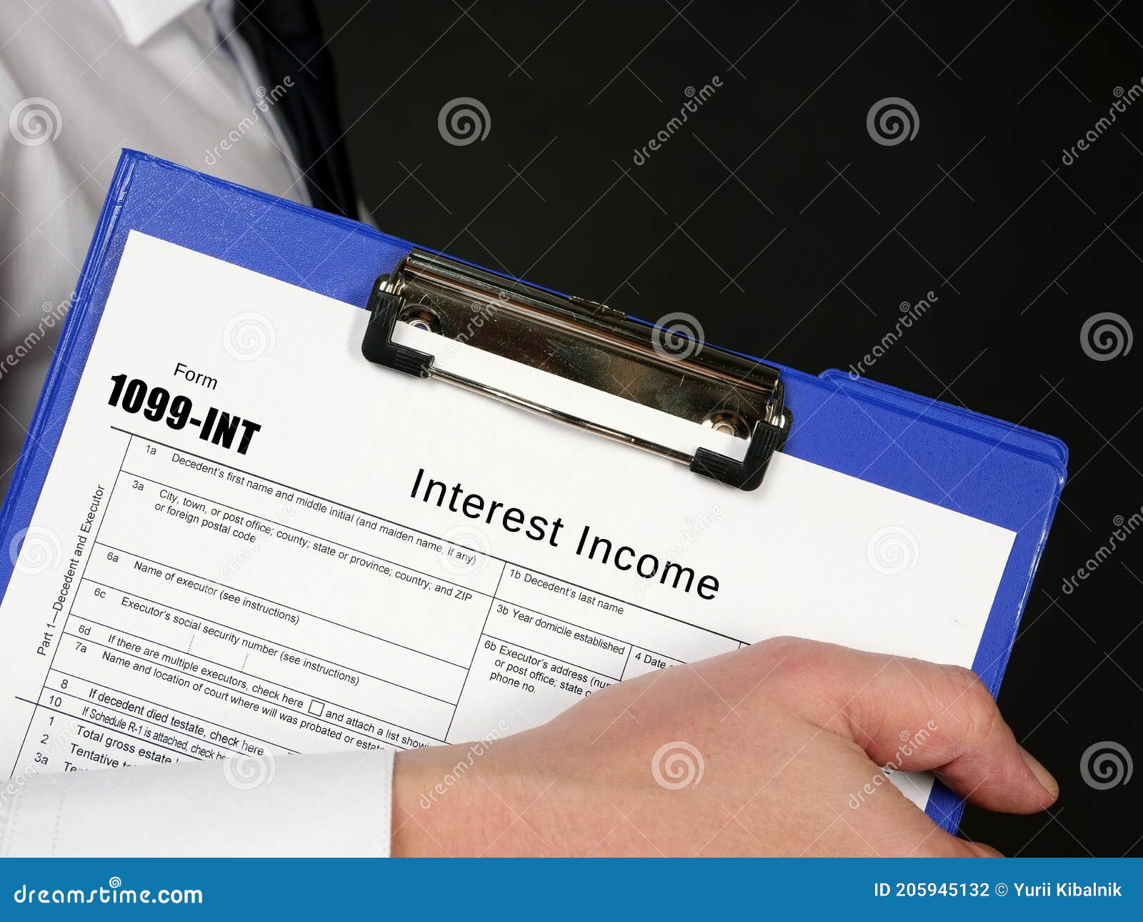 Form 1099-INT Interest Income Editorial Photography - Image of interest ...