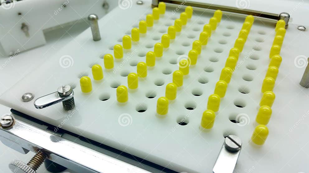 Capsules Compounding in the Pharmacy Laboratory Stock Photo - Image of ...