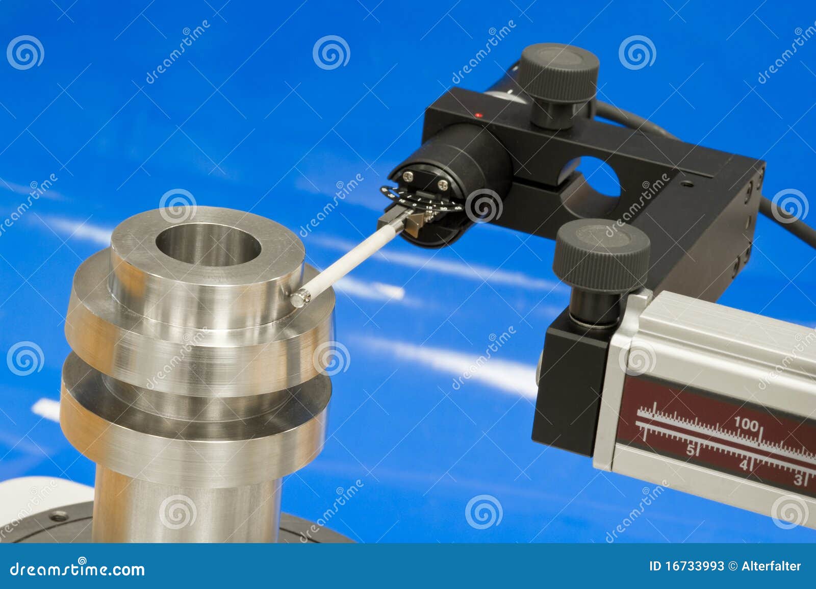 Form measuring instrument stock image. Image of fabrication - 16733993