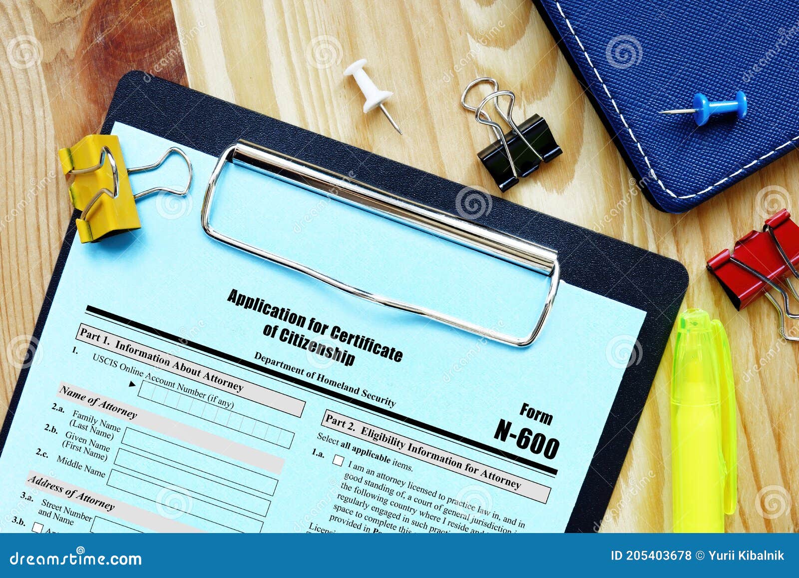 Form N-600 Application for Certificate of Citizenship Editorial Stock ...