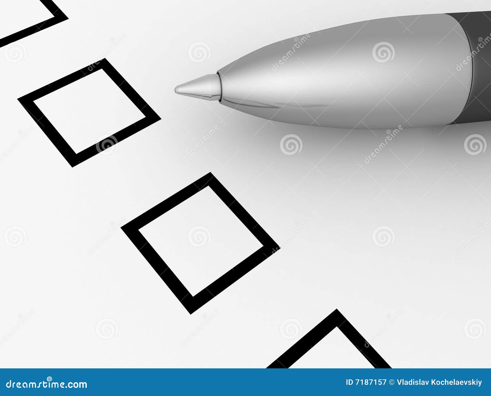 Form and pen stock illustration. Illustration of voting - 7187157