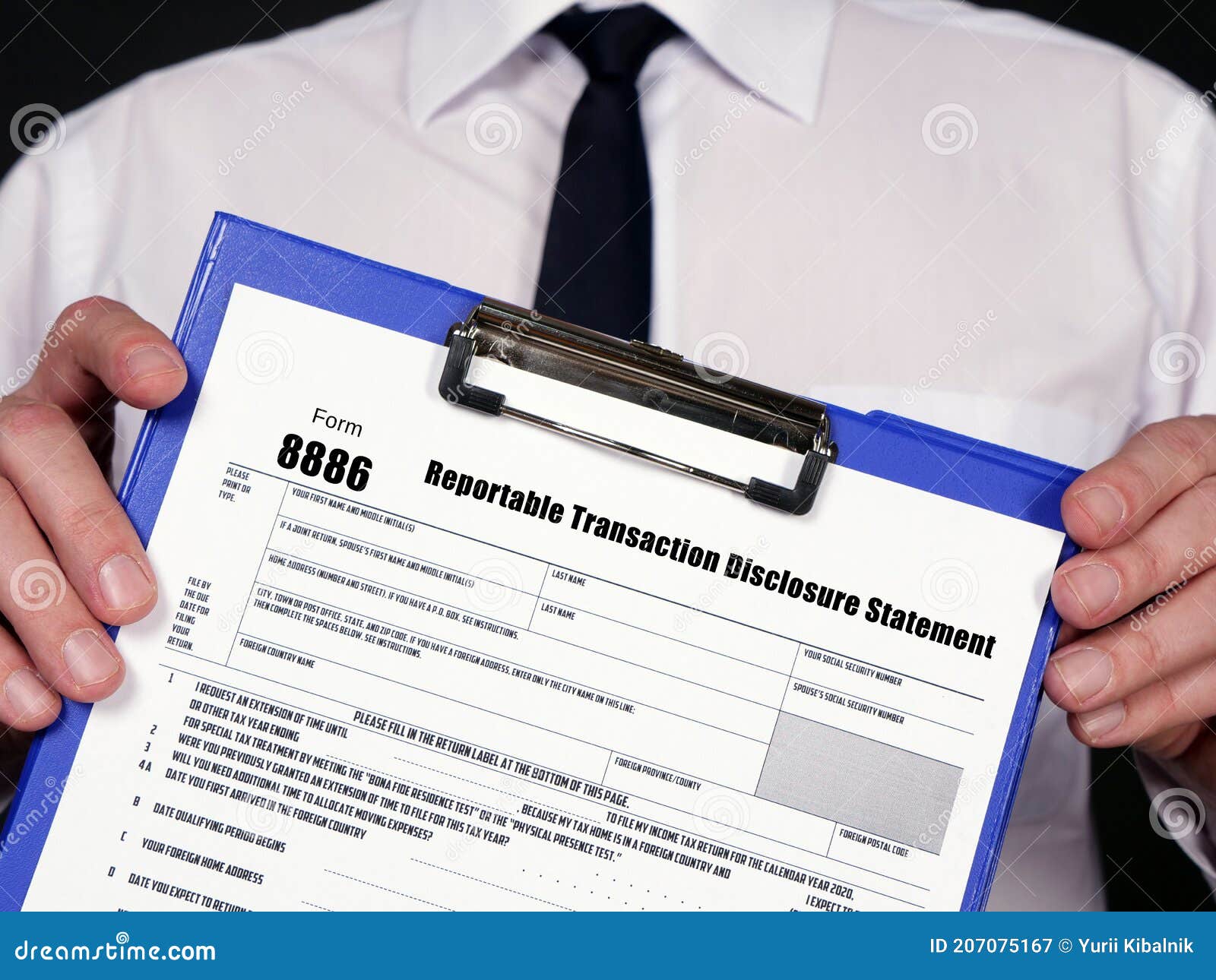 Form 8886 Reportable Transaction Disclosure Statement Editorial ...