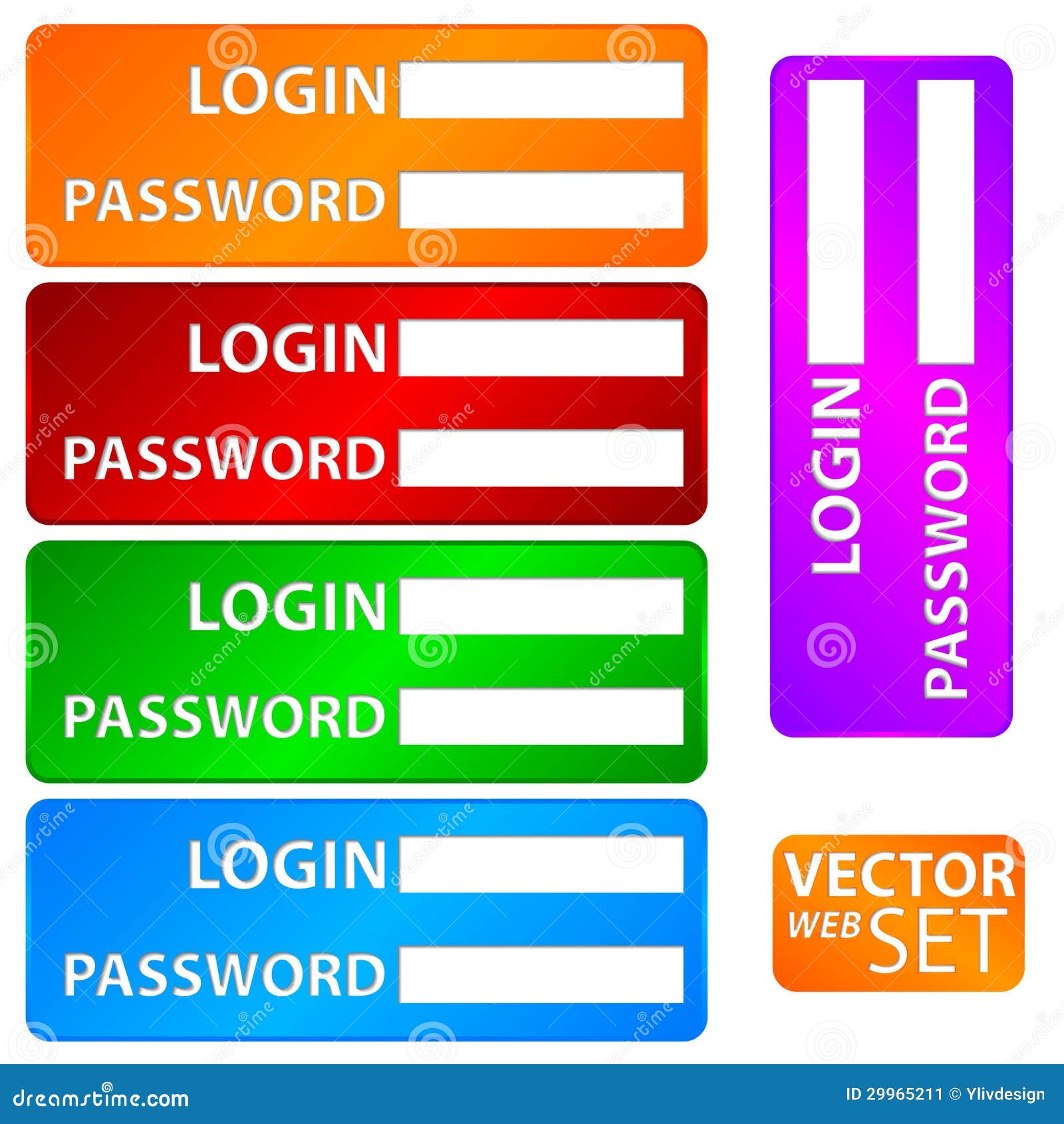 Login and password stock vector. Illustration of green - 29965211