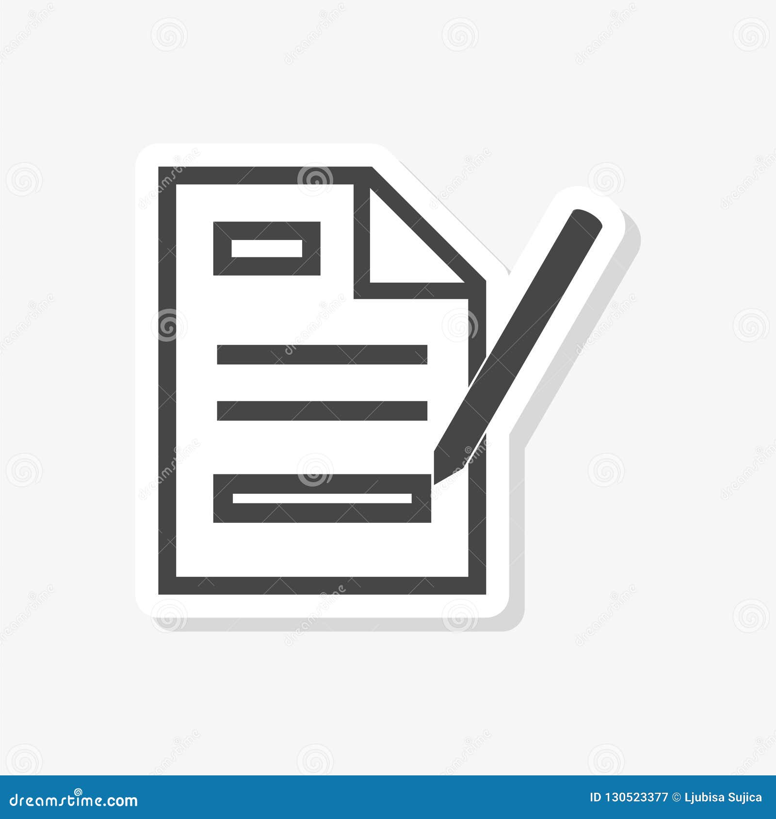 Form Sticker, Form Logo, Document Icon Stock Illustration ...