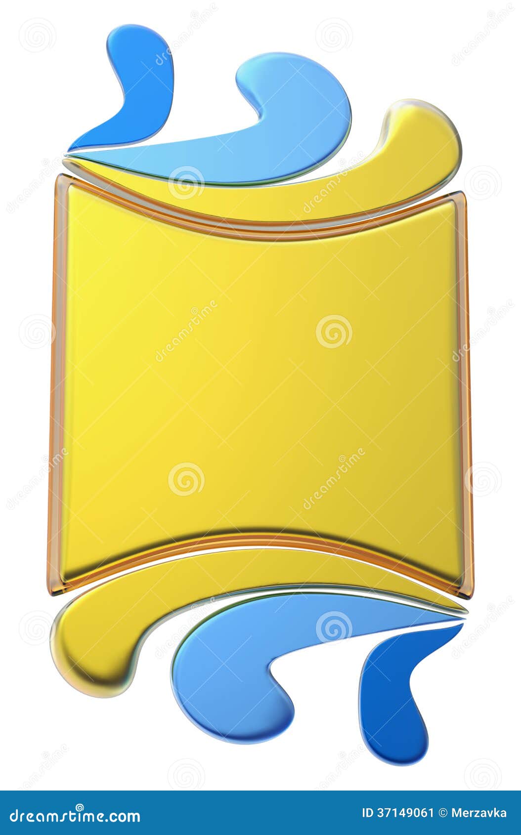 Form with stylized shapes stock illustration. Illustration of empty ...