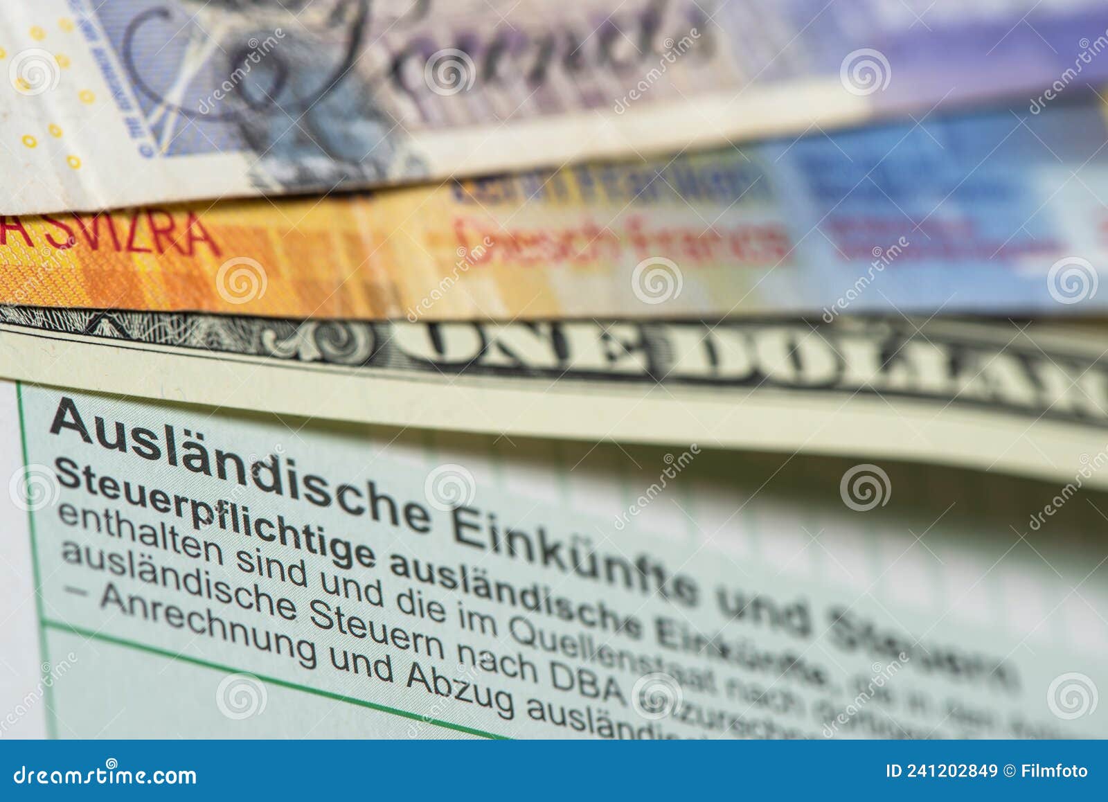 Form for the Tax Return To the German Tax Office Editorial Stock Image ...