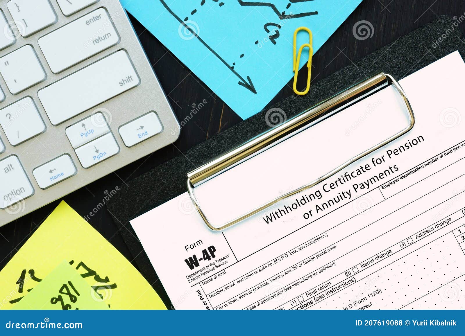 Form W-4P Withholding Certificate for Pension or Annuity Payments Stock ...