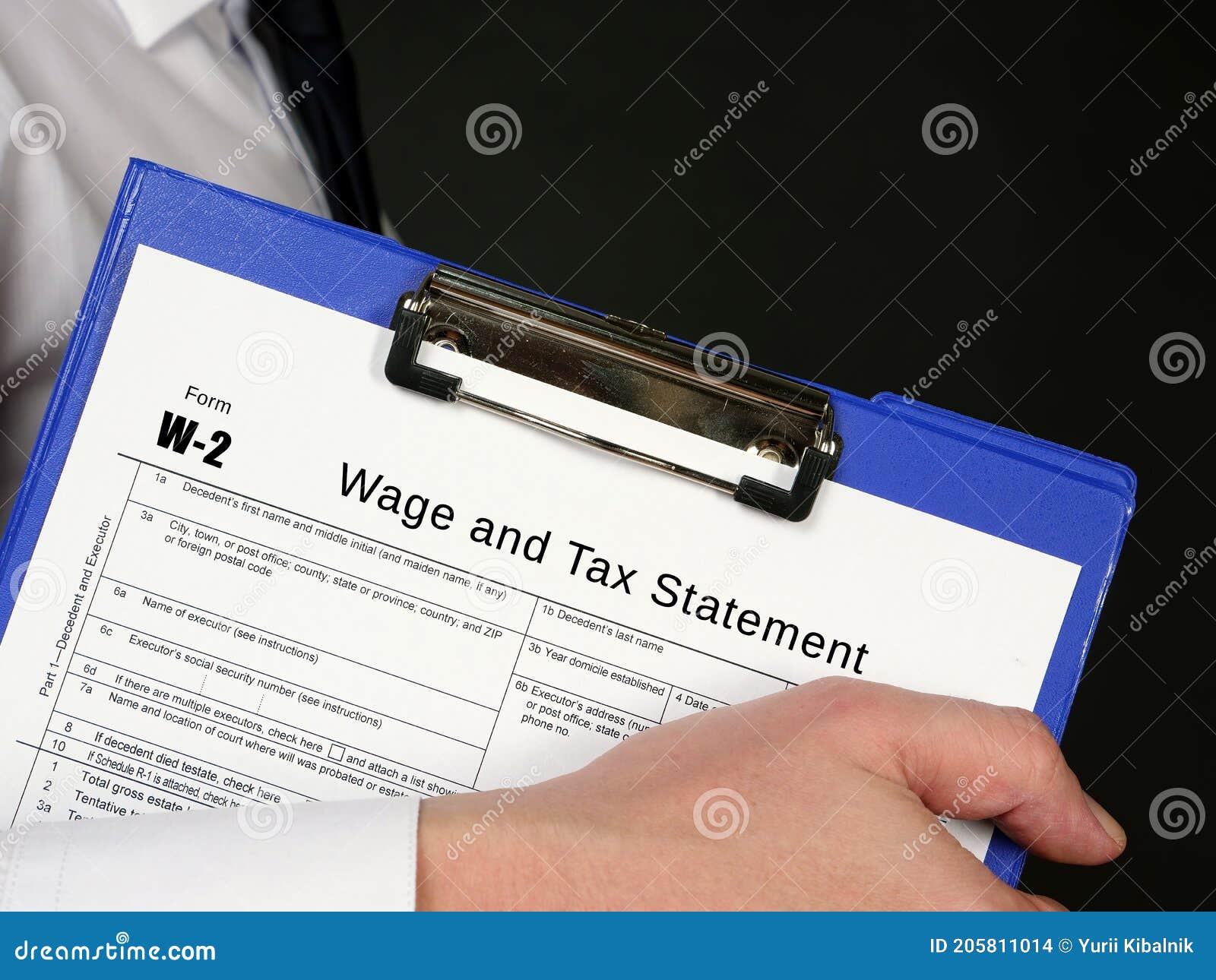 Form W-2 Wage and Tax Statement Editorial Stock Image - Image of wage ...