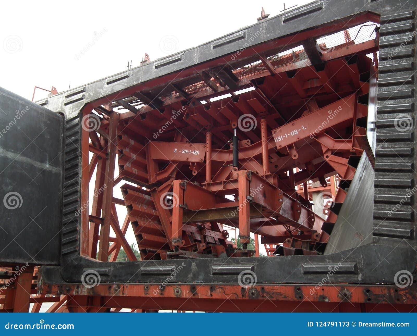 Form Work Construction Concrete Worker Post Tension Bridge Stock Image ...