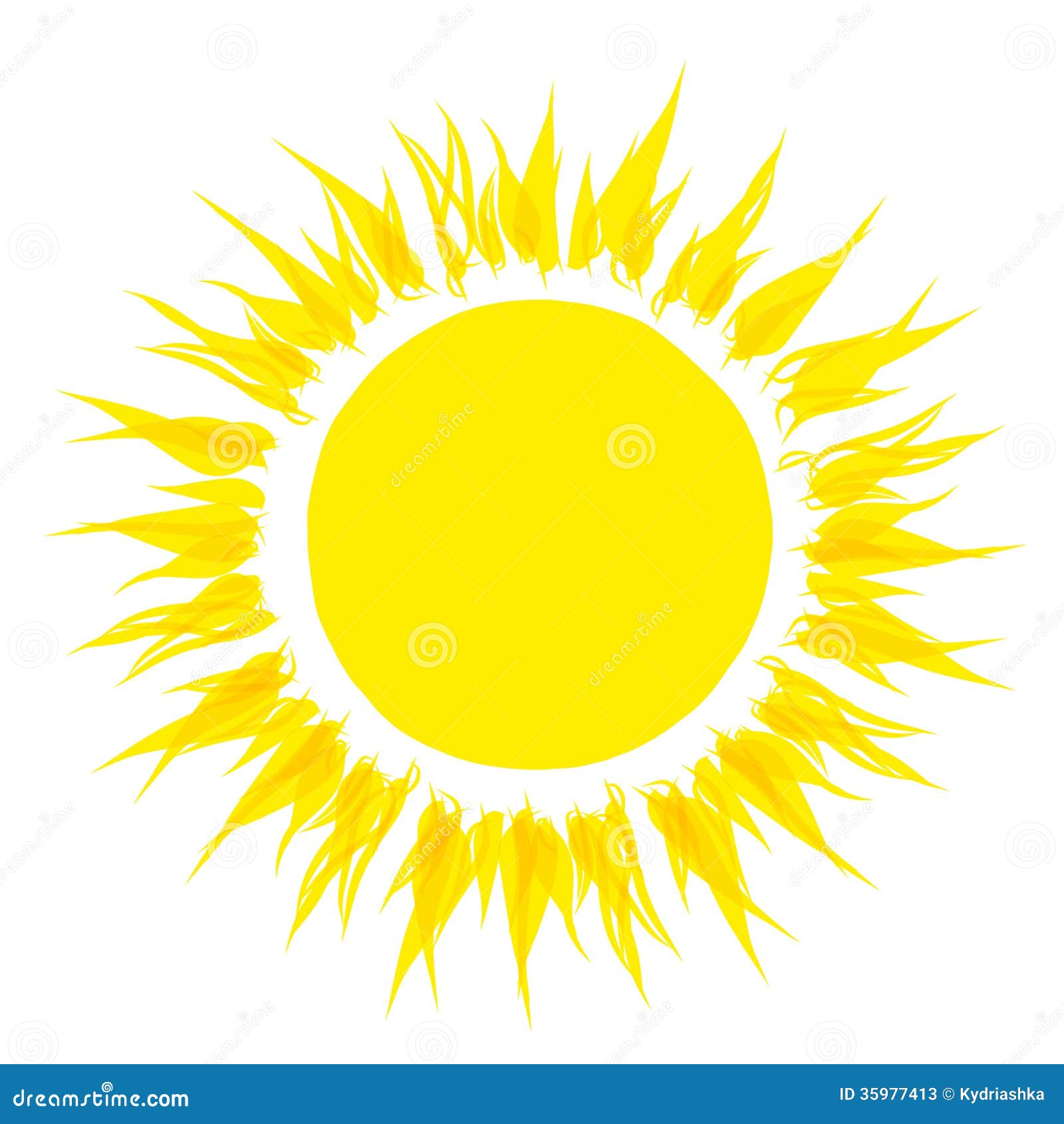 Forma Abstracta Del Sol Para Su Diseño Ilustración del Vector ...