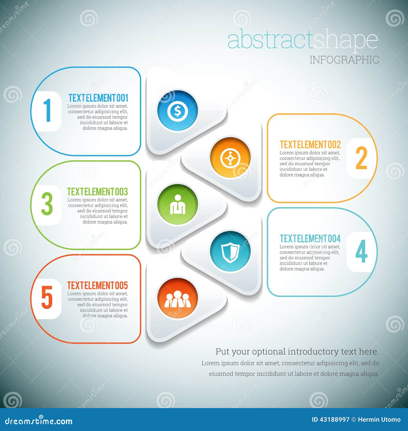 Forma Abstracta Infographic Ilustración del Vector - Ilustración de ...