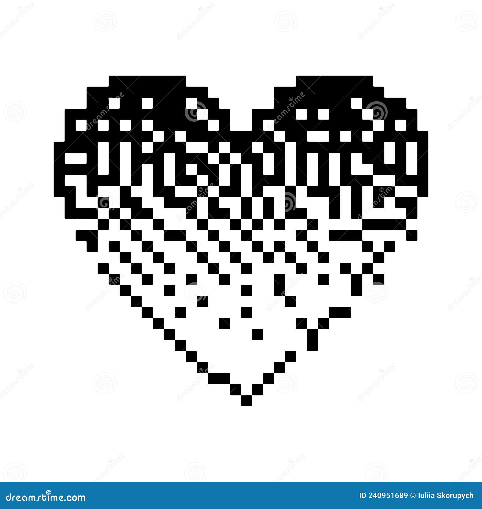 Forma Cardíaca Com Efeito Retrorreflector Bitmap Ilustração do Vetor ...