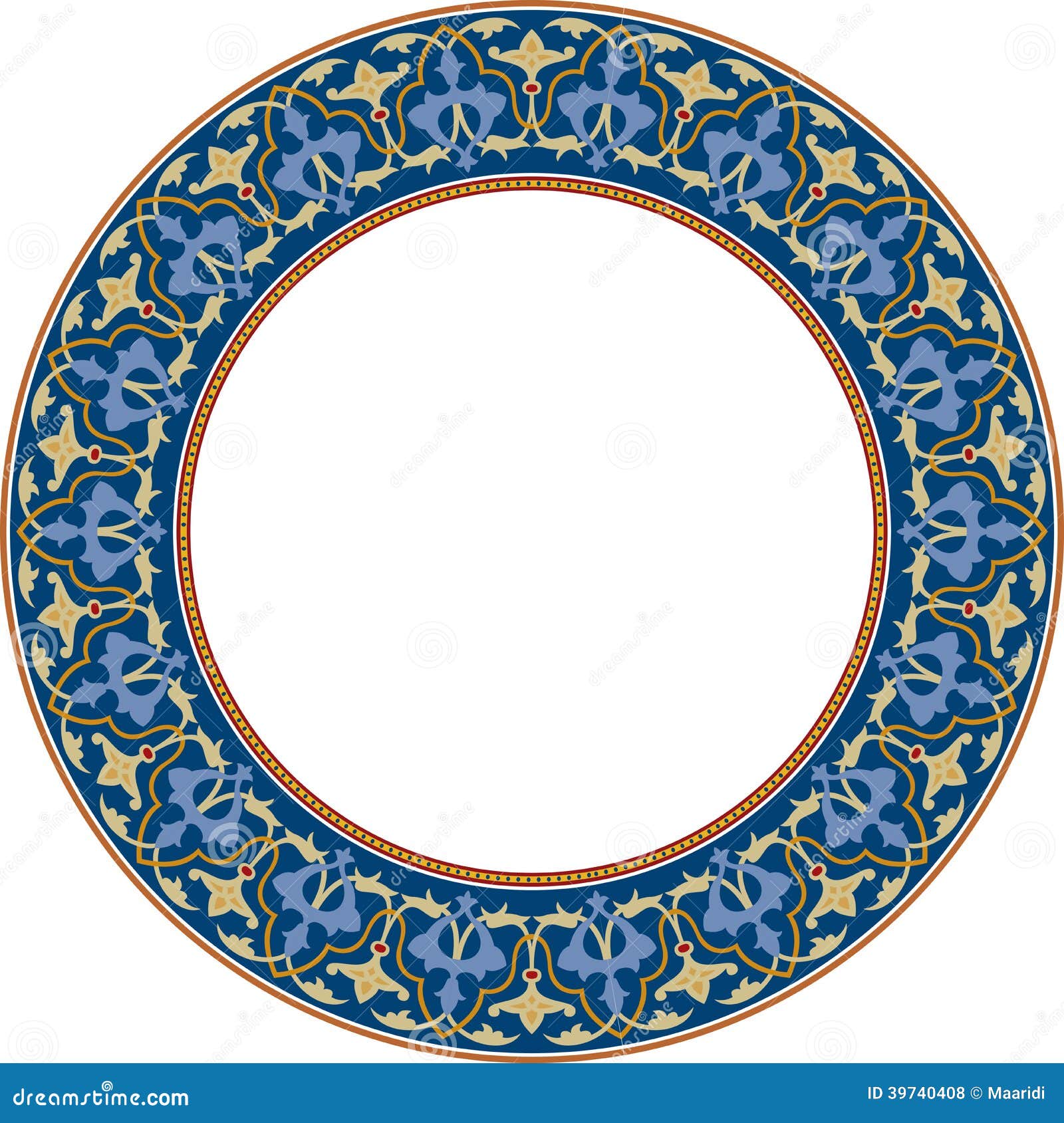 Forma circular ilustración del vector. Ilustración de interior - 39740408