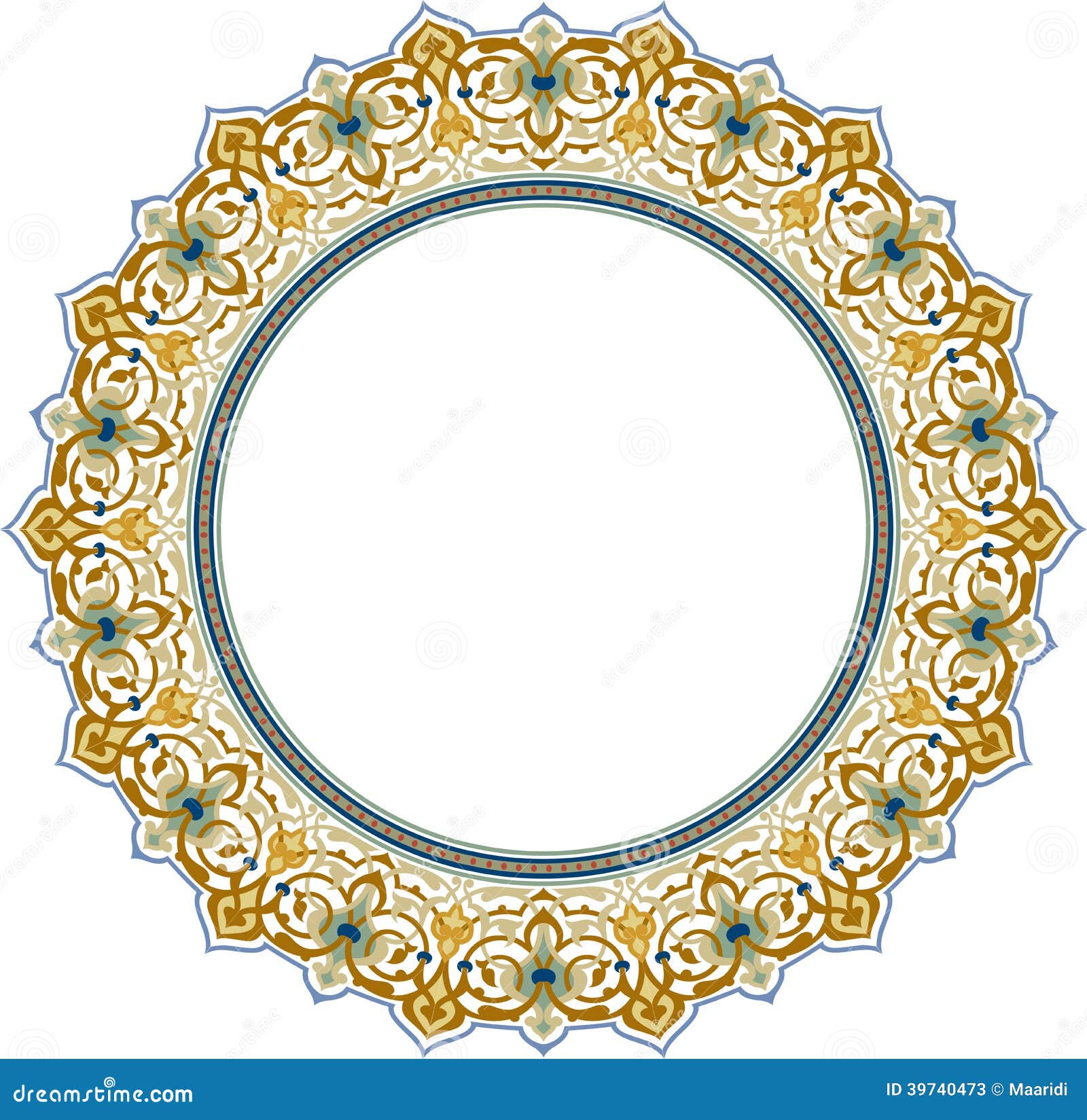 Forma circular ilustración del vector. Ilustración de adorno - 39740473