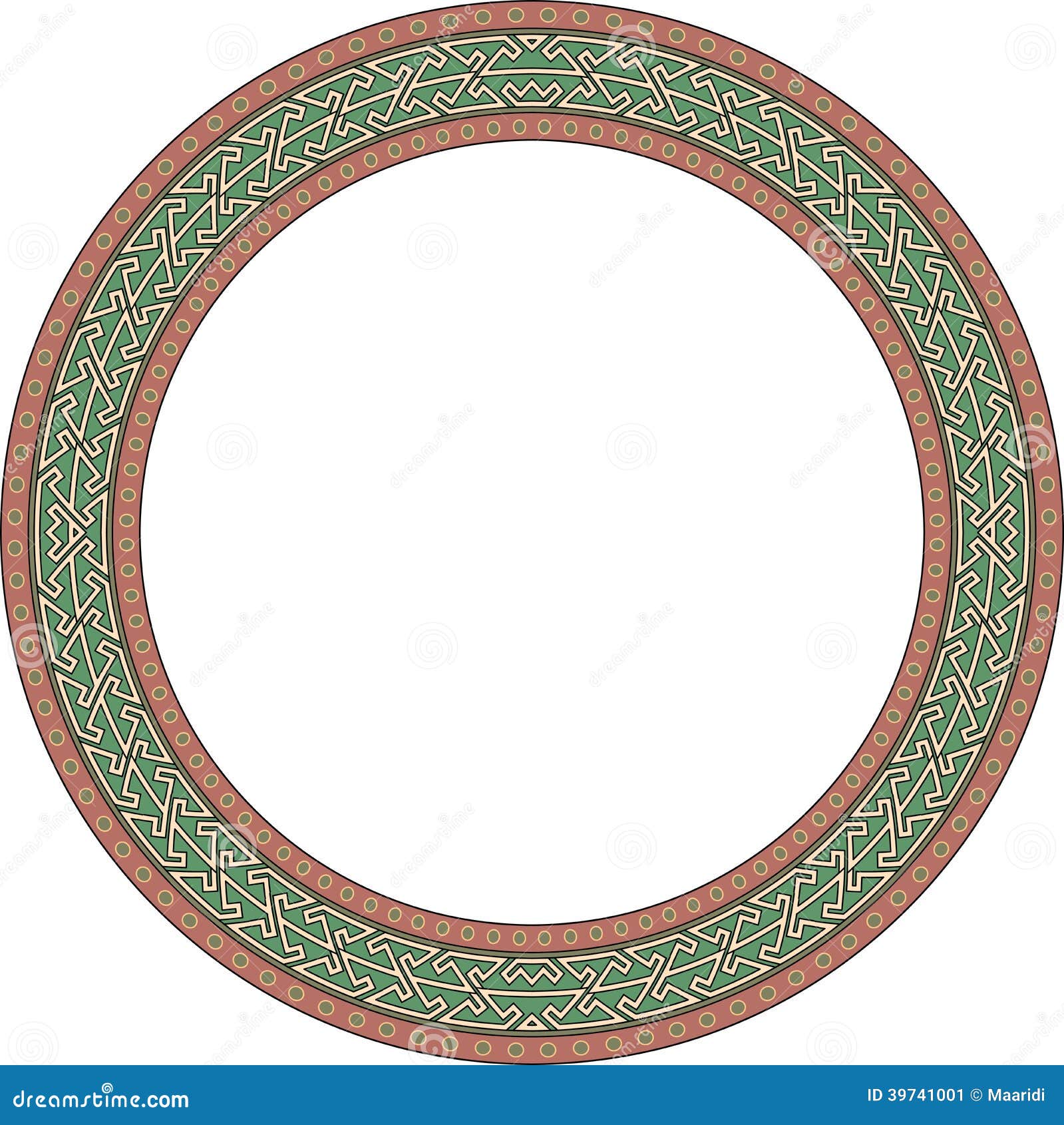 Forma circular ilustración del vector. Ilustración de oriental - 39741001