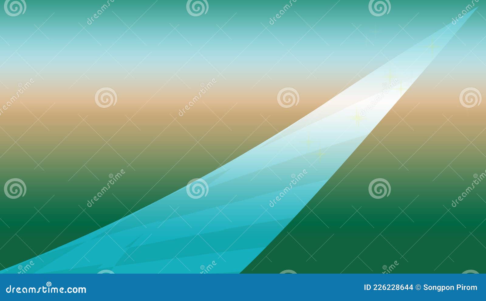 Forma De Gradiente Azul E Verde Abstrata Ilustração Stock - Ilustração ...