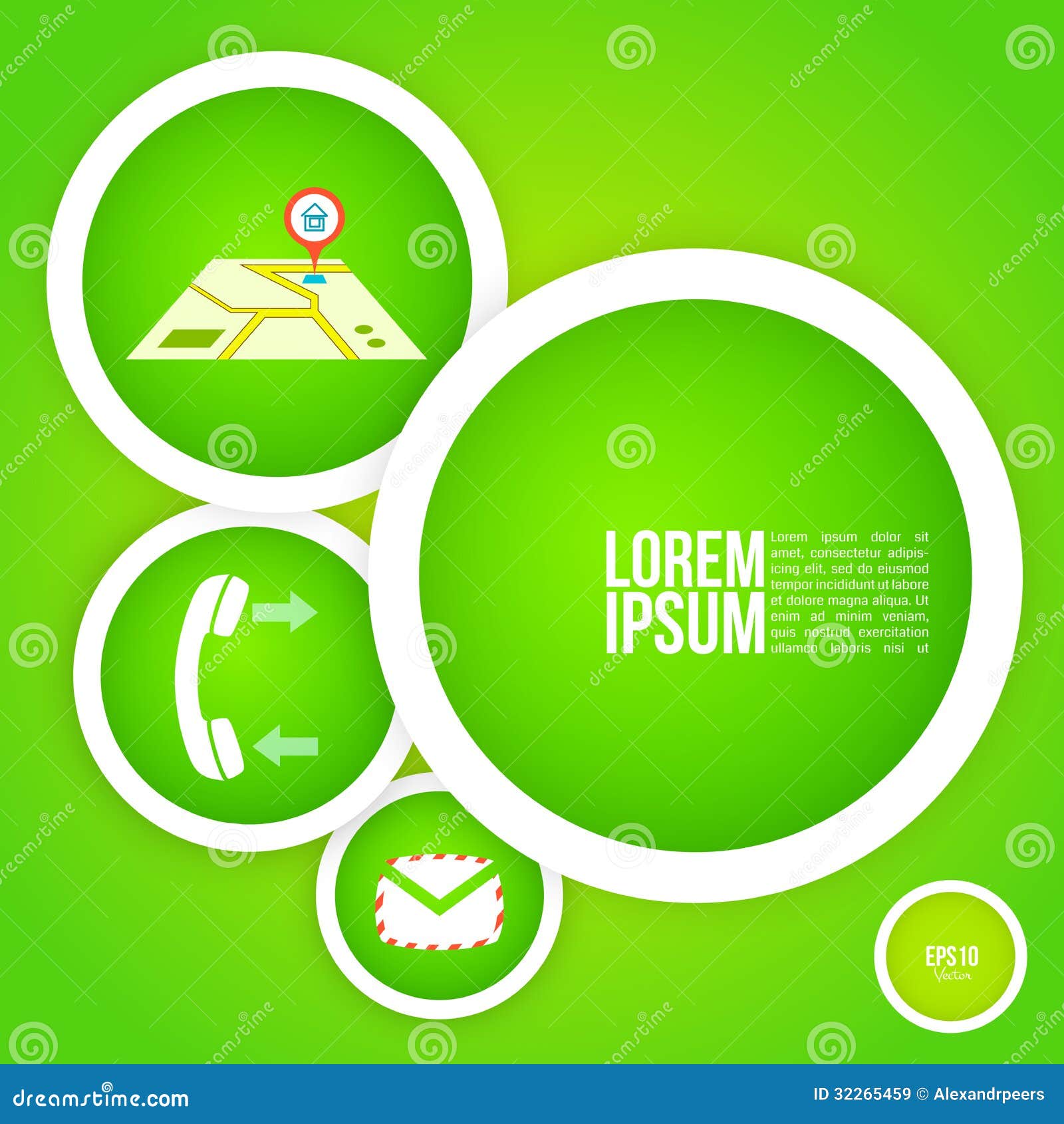 Forma del contacto ilustración del vector. Ilustración de nearsighted ...