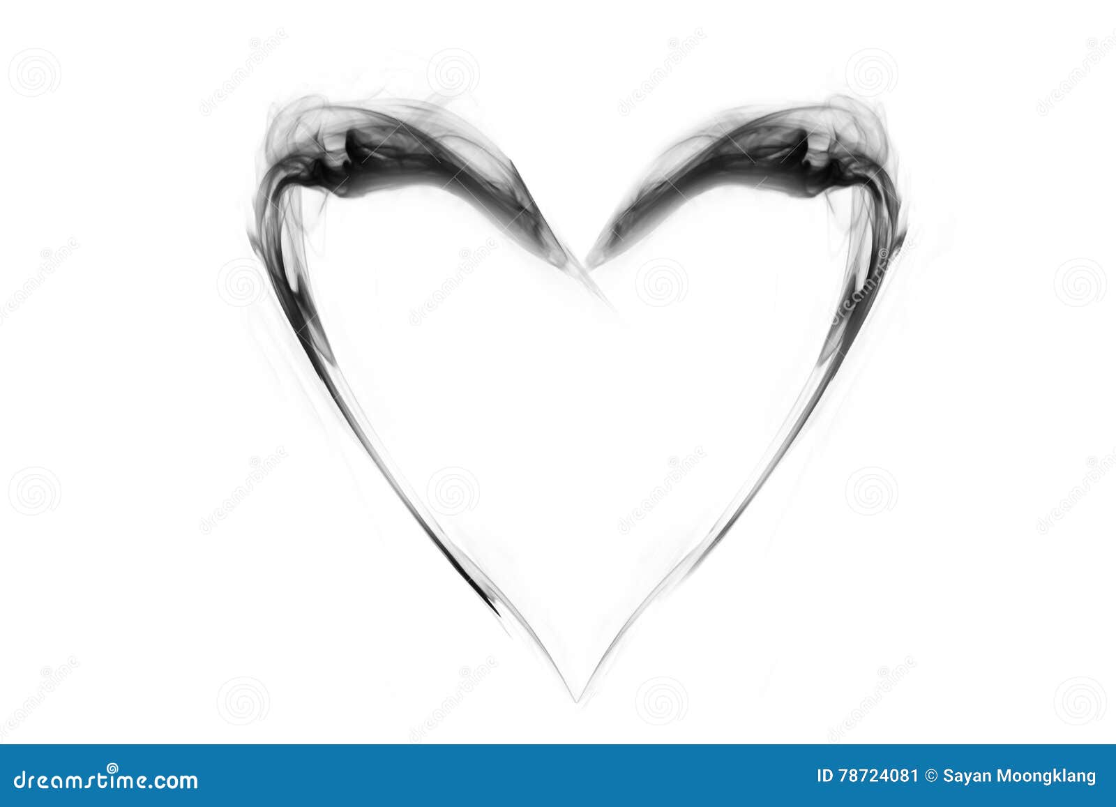 Forma del corazón del humo imagen de archivo. Imagen de concepto - 78724081