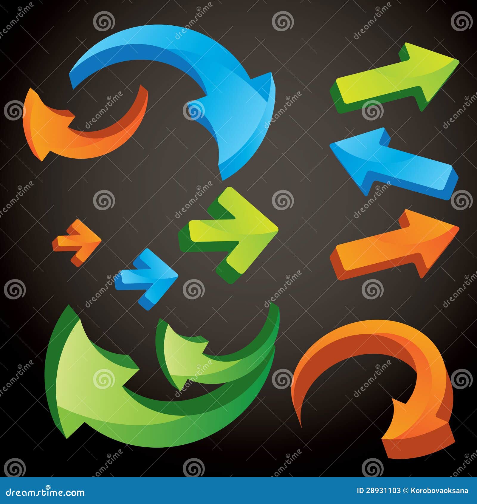 Forma Del Vector De Flechas Ilustración del Vector - Ilustración de ...