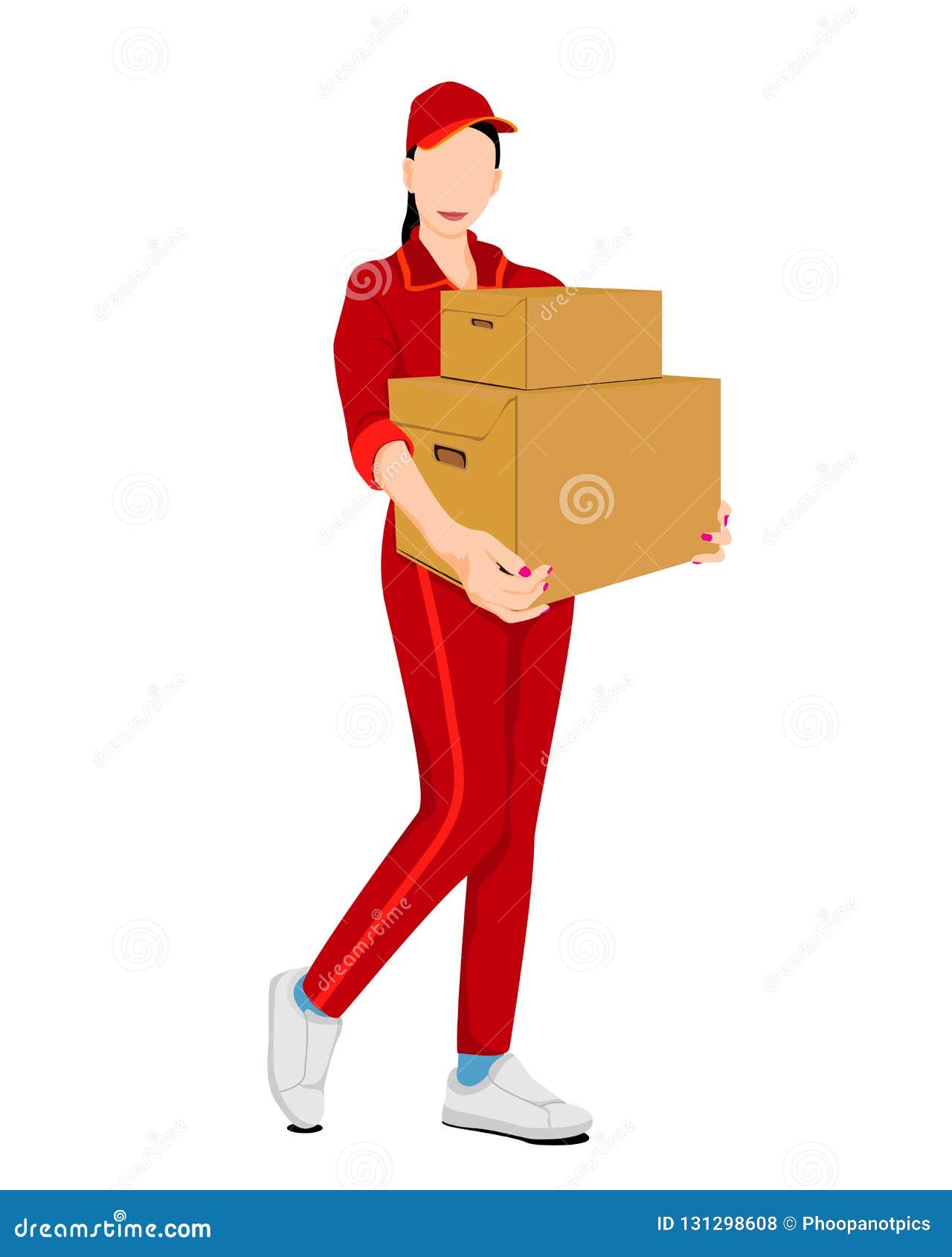 Forma Dos Desenhos Animados Da Entrega Ilustração do Vetor - Ilustração ...