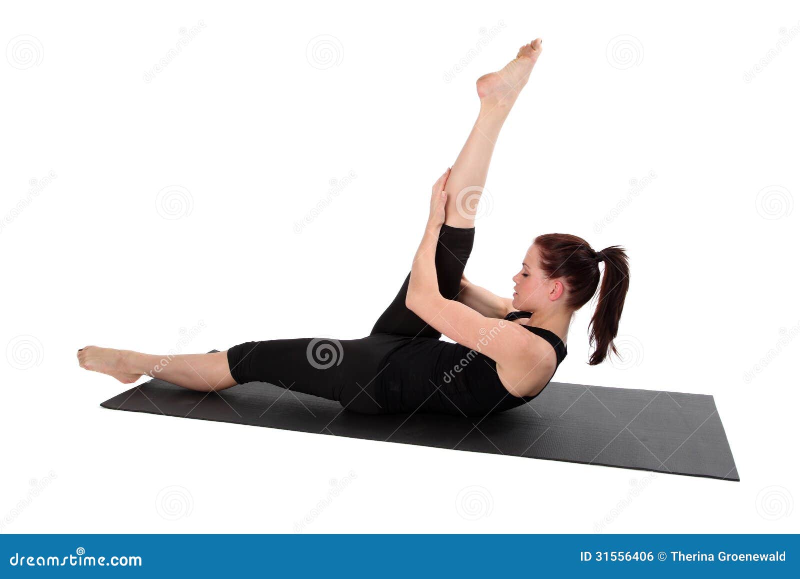Forma fisica - Pilates fotografia stock. Immagine di persona - 31556406