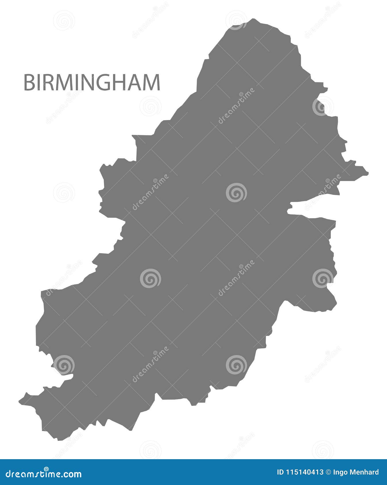 Forma Gris De La Silueta Del Ejemplo Del Mapa De La Ciudad De ...