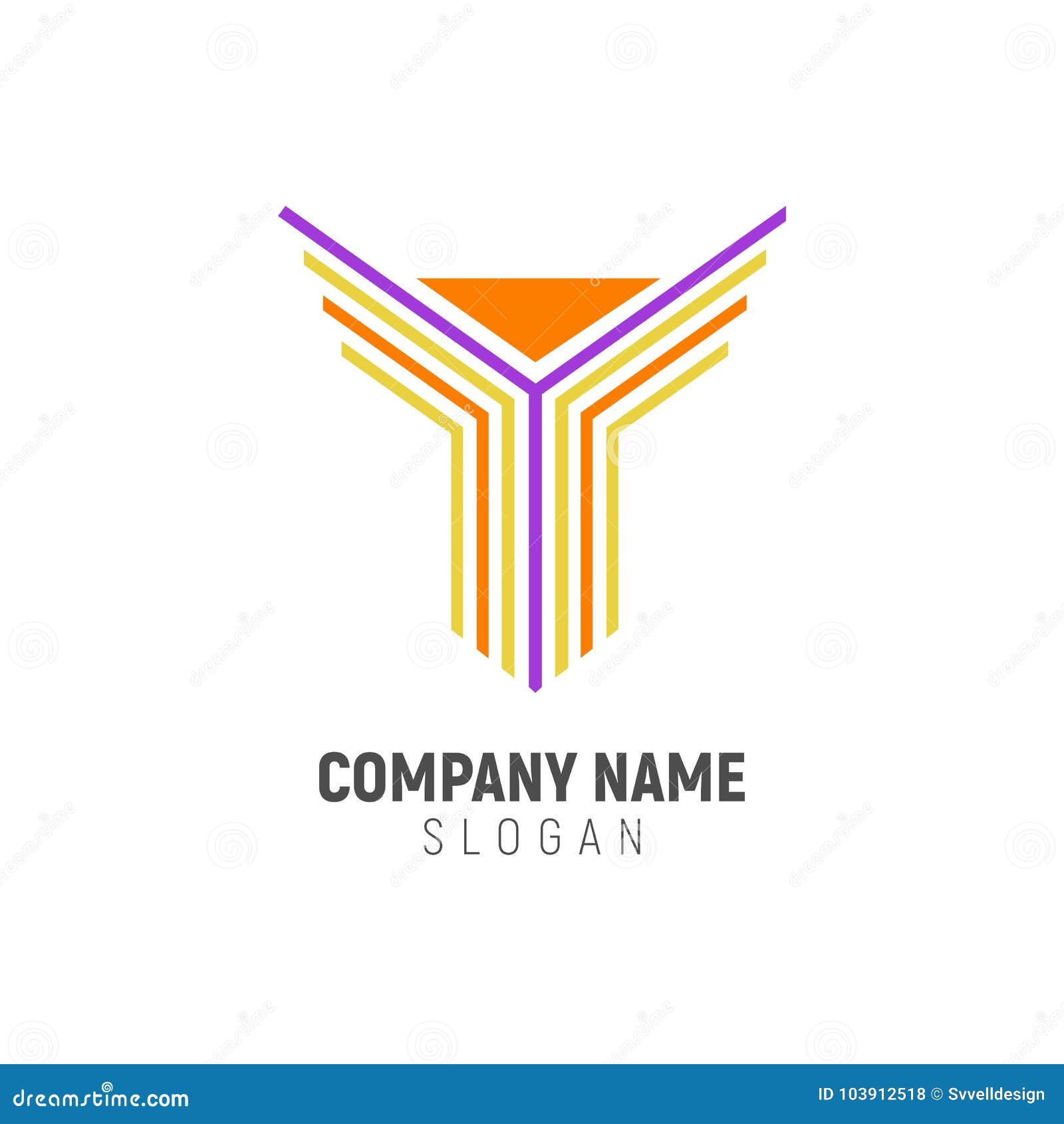 Forma Inicial Logo Design De Y Ilustración del Vector - Ilustración de ...