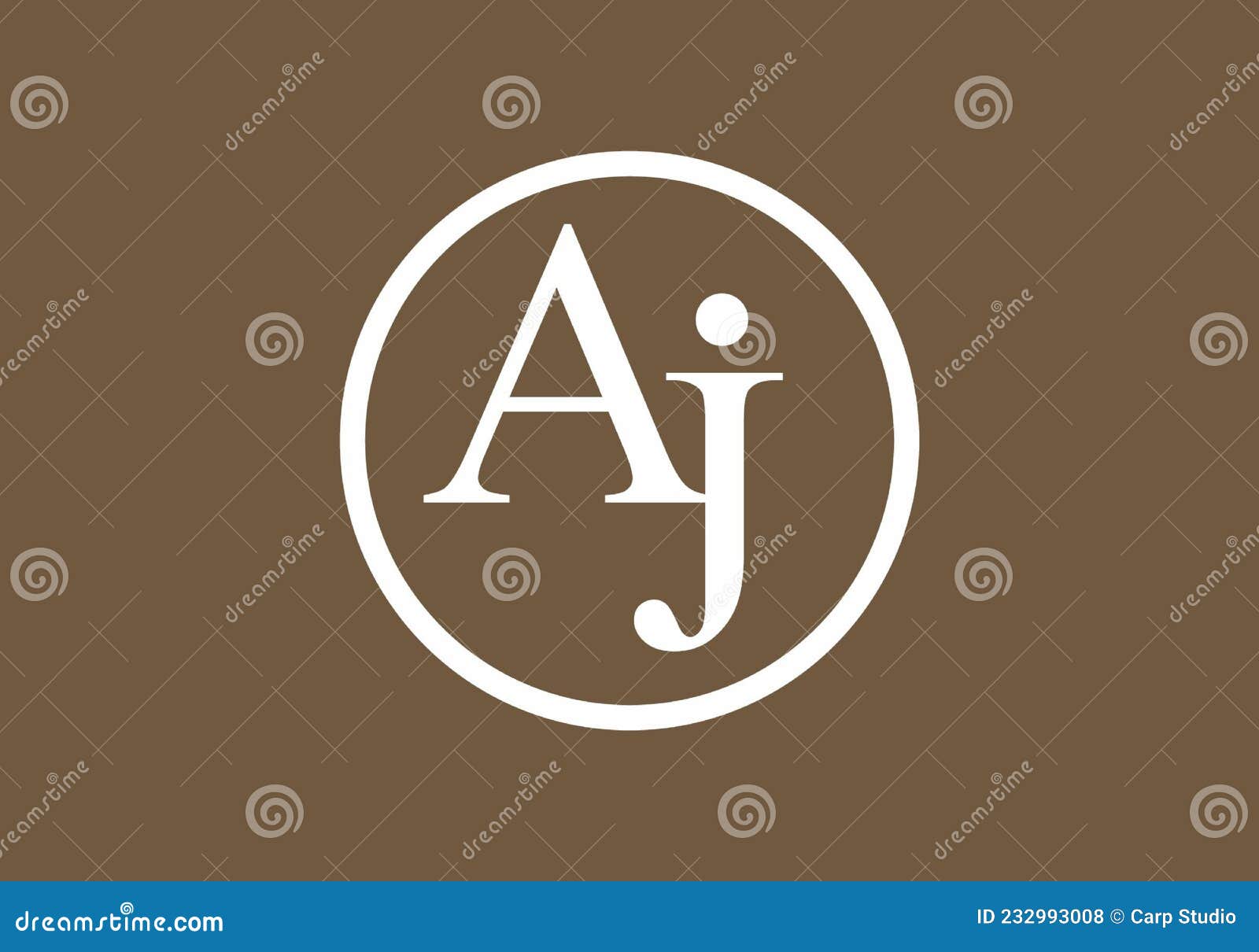 Forma Moderna Da Carta Inicial Aj Ilustração do Vetor - Ilustração de ...