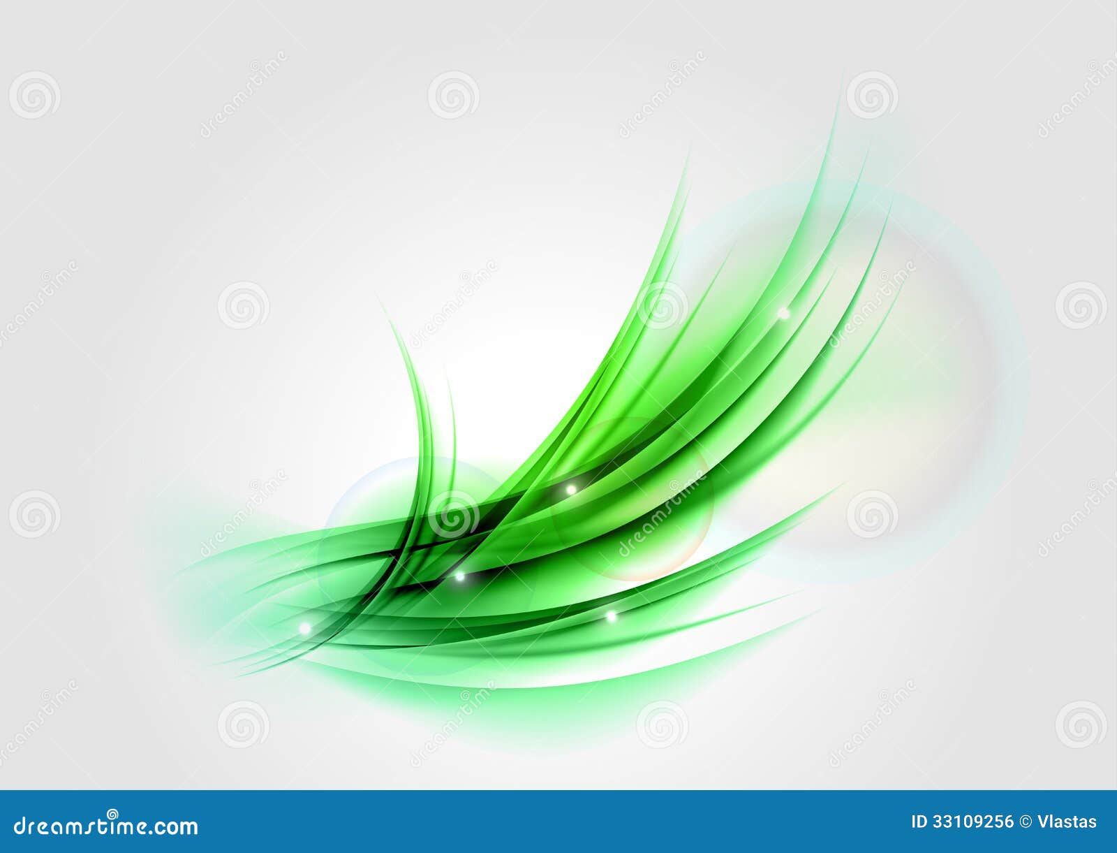 Forma verde abstracta ilustración del vector. Ilustración de liso ...