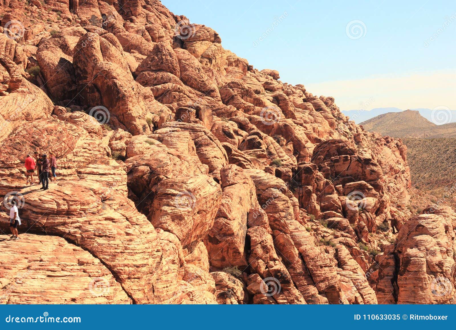 Formaciones De Roca Rojas Del Parque Nacional De La Roca Imagen ...