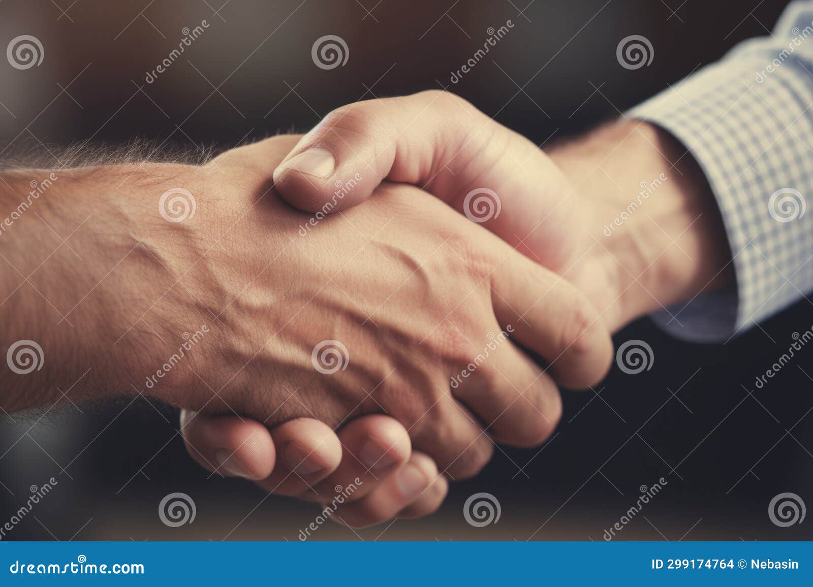 Formal Agreement: Illustration of the Formal Handshake between Two ...