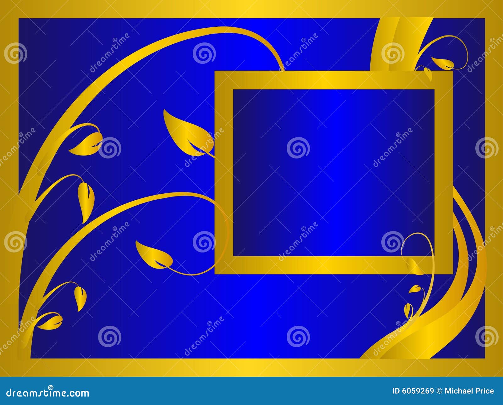 Formal Blue Floral Background Stock Vector - Illustration of mint, vine ...