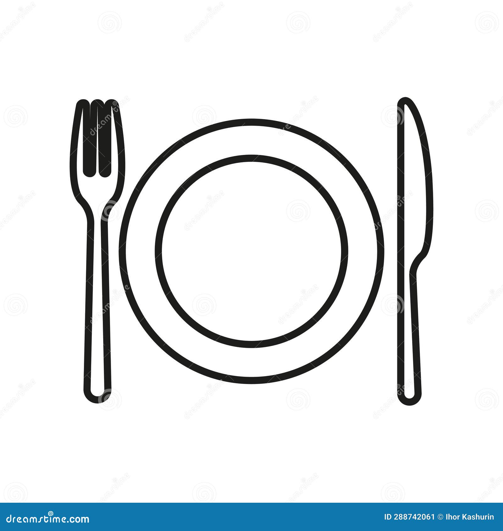 Formal dinner icon. stock vector. Illustration of dinner - 288742061