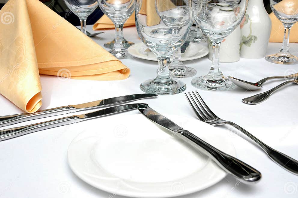 Formal Dinner Setting stock photo. Image of meal, formal - 370812