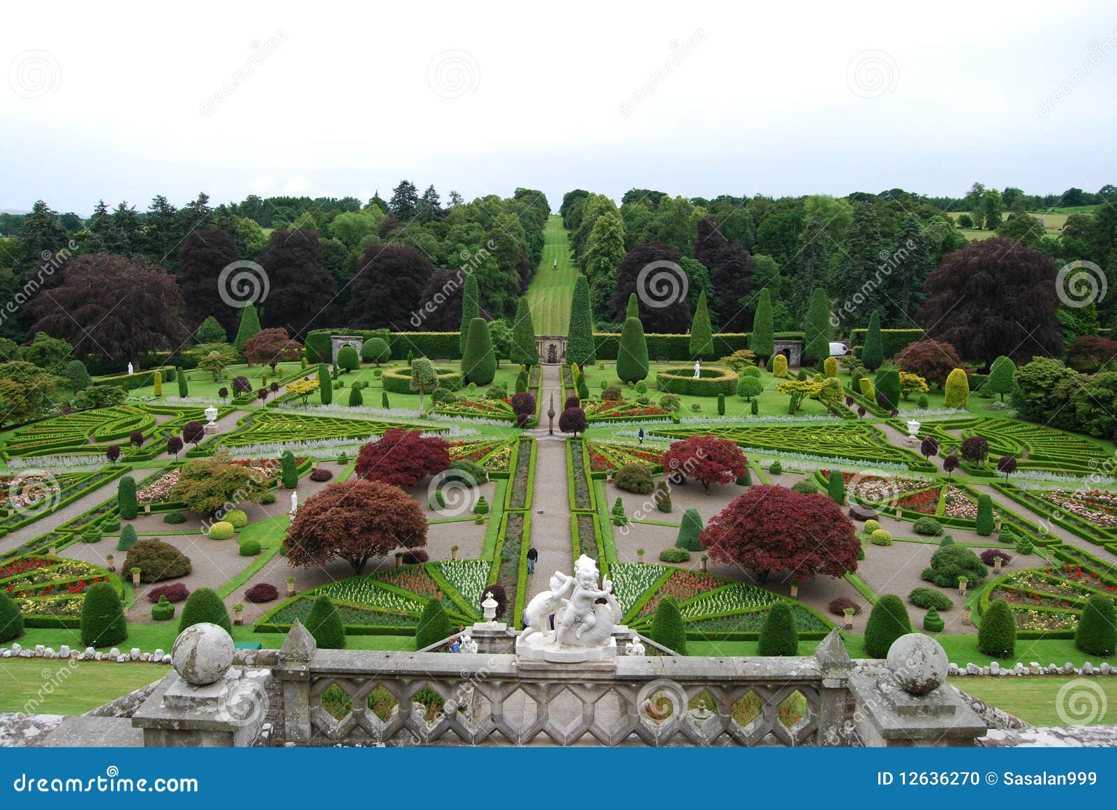 Formal Garden stock photo. Image of colours, flowers - 12636270