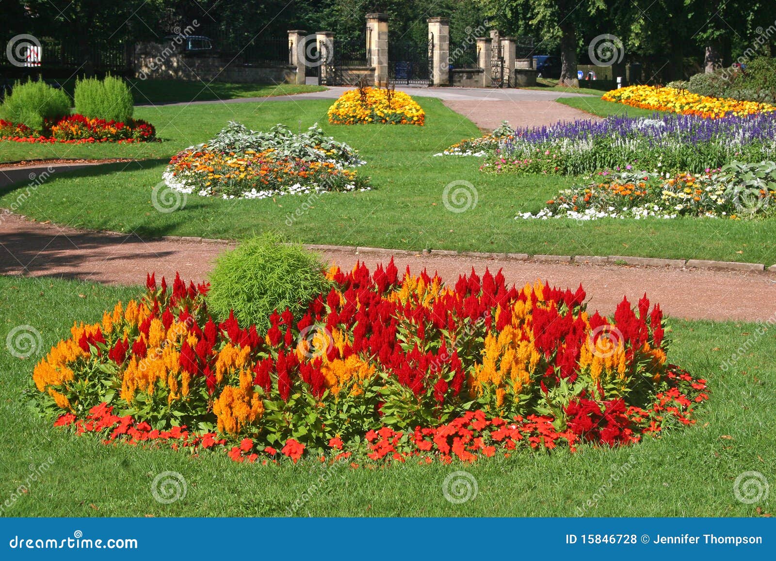 Formal garden stock photo. Image of ornamental, flowers - 15846728