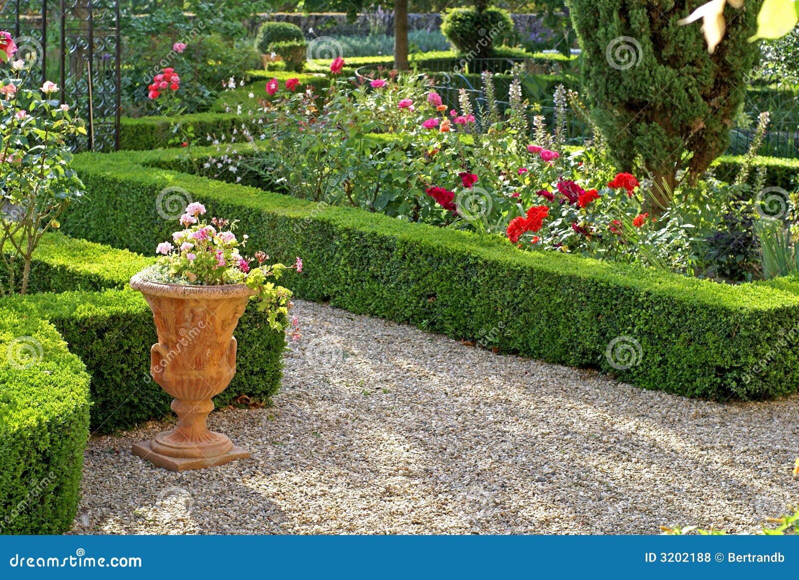Formal Garden in Provence stock photo. Image of french - 3202188