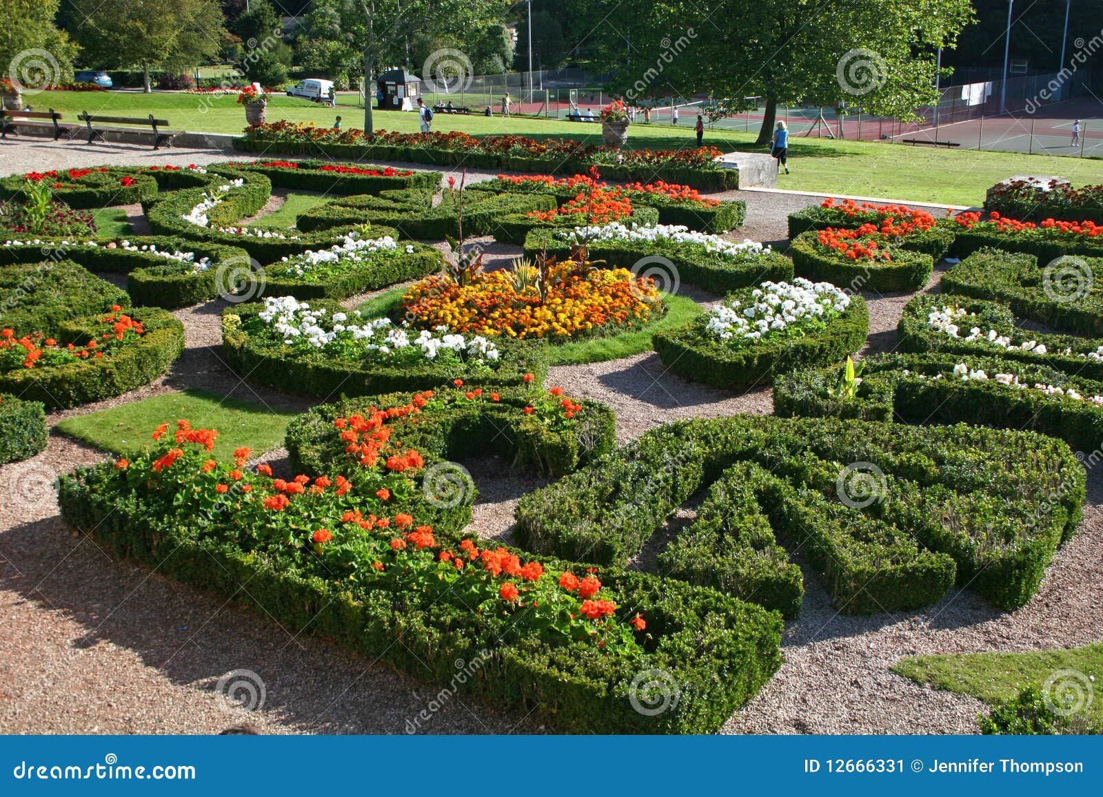 Formal gardens stock image. Image of flower, path, park - 12666331