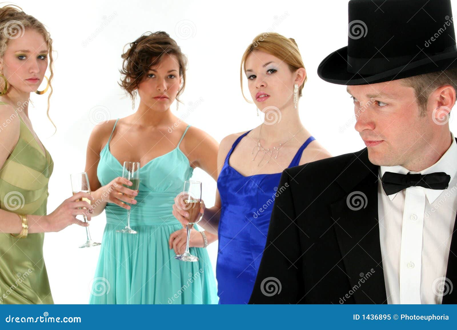 Formal Group stock image. Image of date, hispanic, lady - 1436895