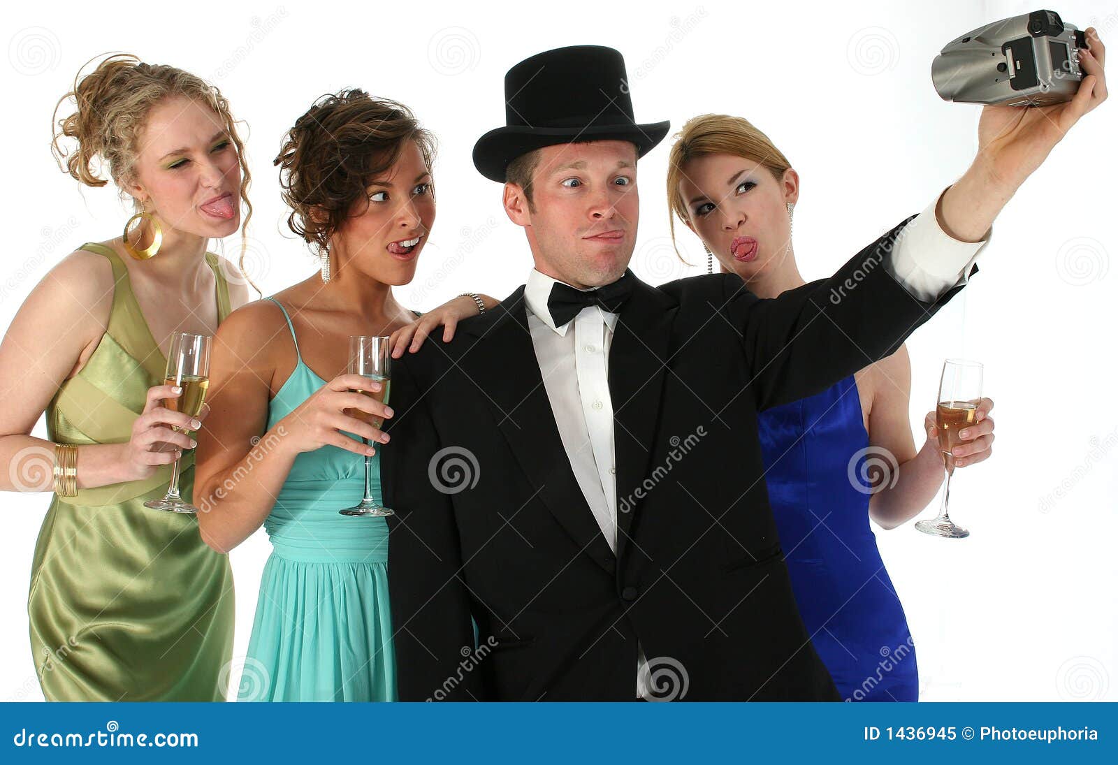 Formal Group with Camera stock image. Image of date, evening - 1436945