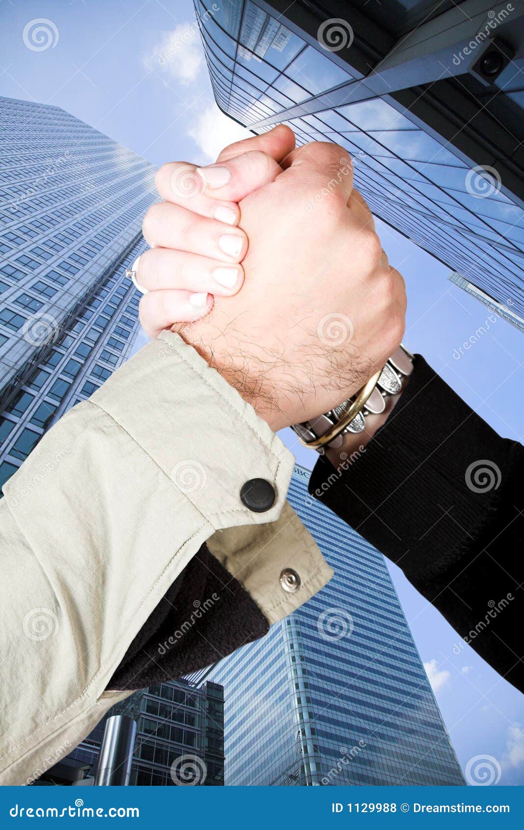 Formal handshake stock photo. Image of honor, blue, friendship - 1129988