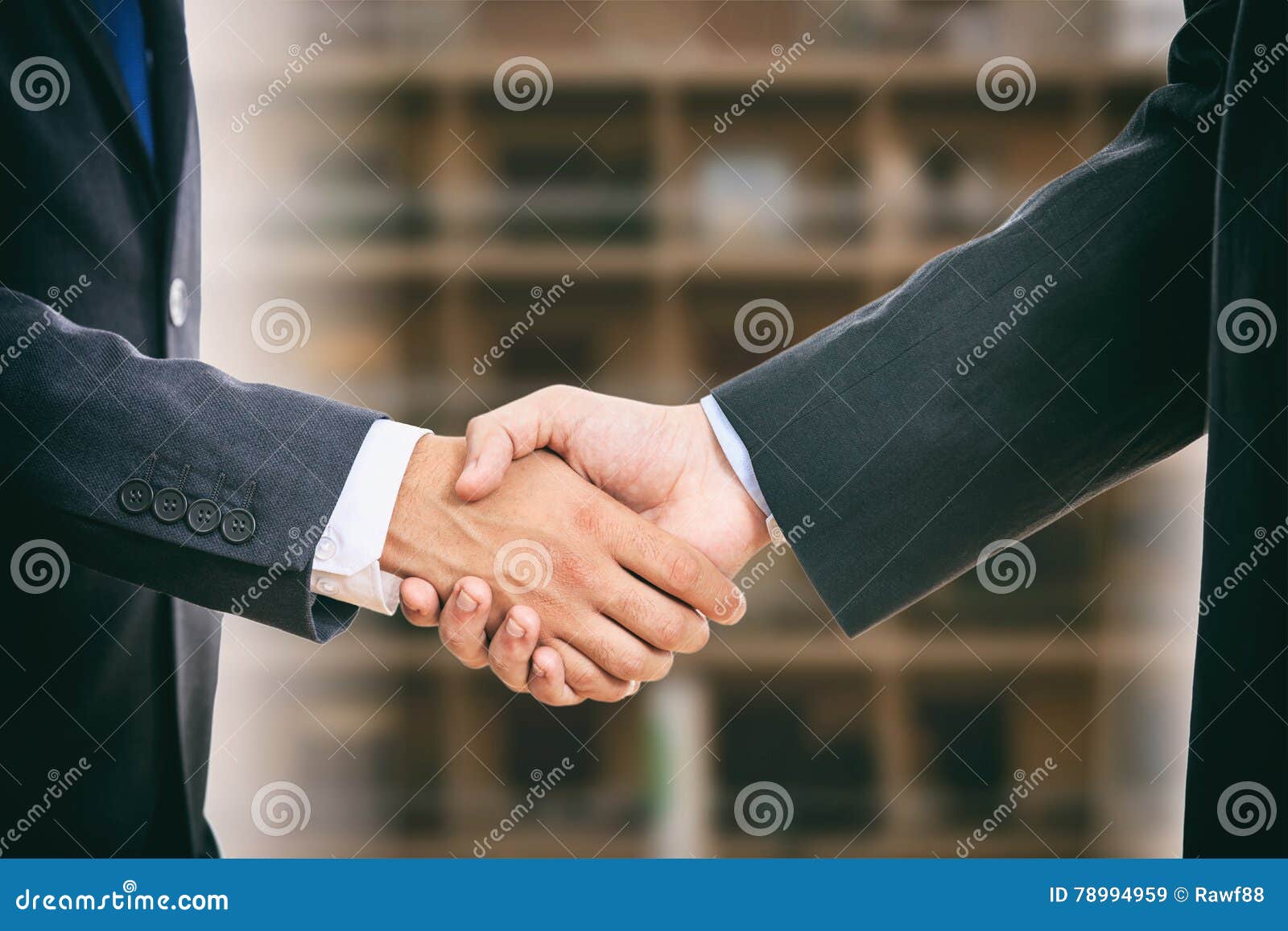 Formal Handshake on Blurry Background Stock Image - Image of business ...