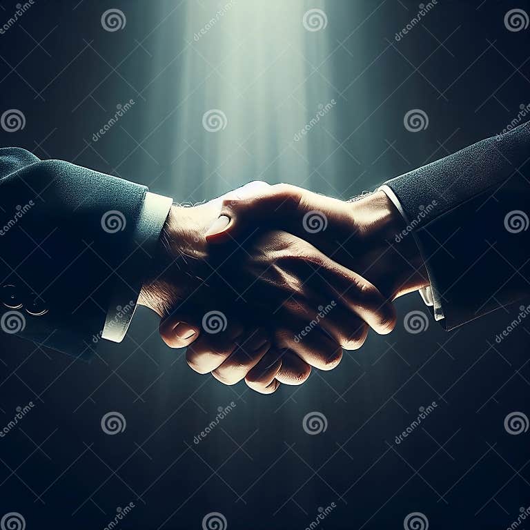 A formal handshake stock illustration. Illustration of finger - 294333011