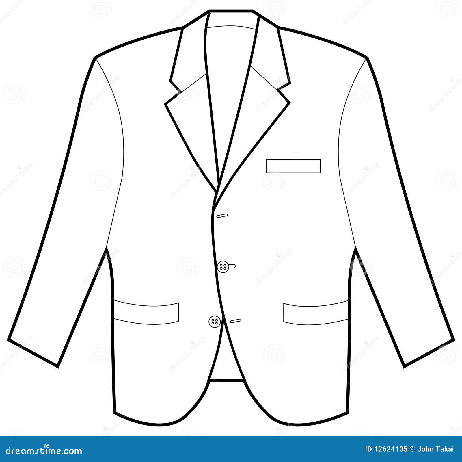 Formal Jacket Cartoon Vector | CartoonDealer.com #12624105