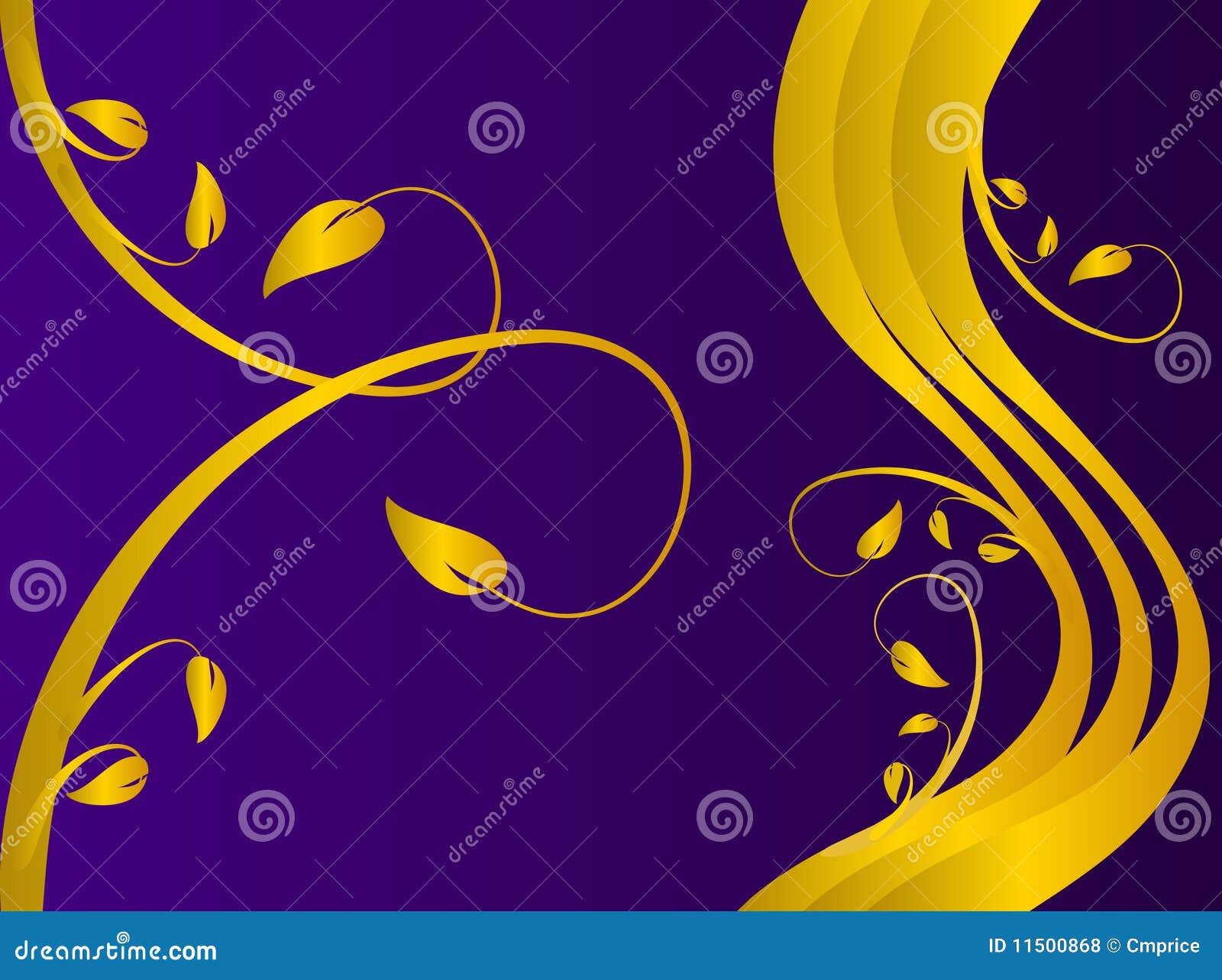 A Formal Purple Floral Background Stock Illustration - Illustration of ...